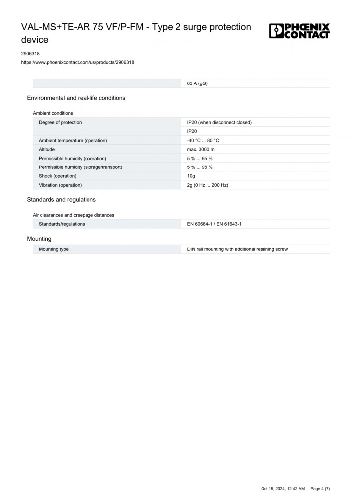 Phoenix Contact 2906318 technical document page 4