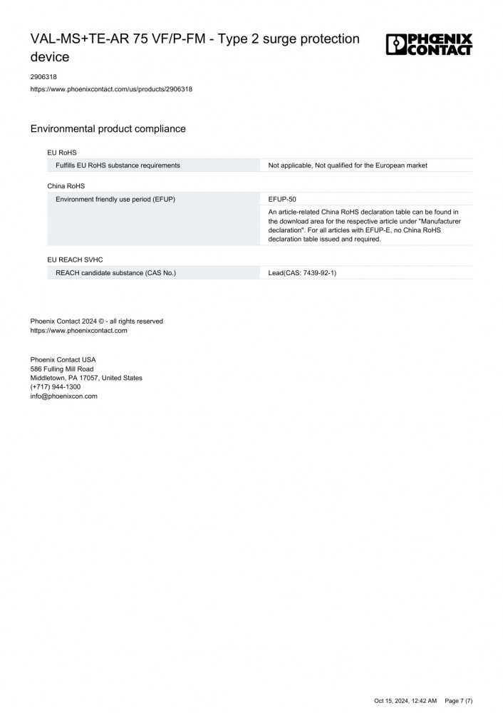Phoenix Contact 2906318 technical document page 7