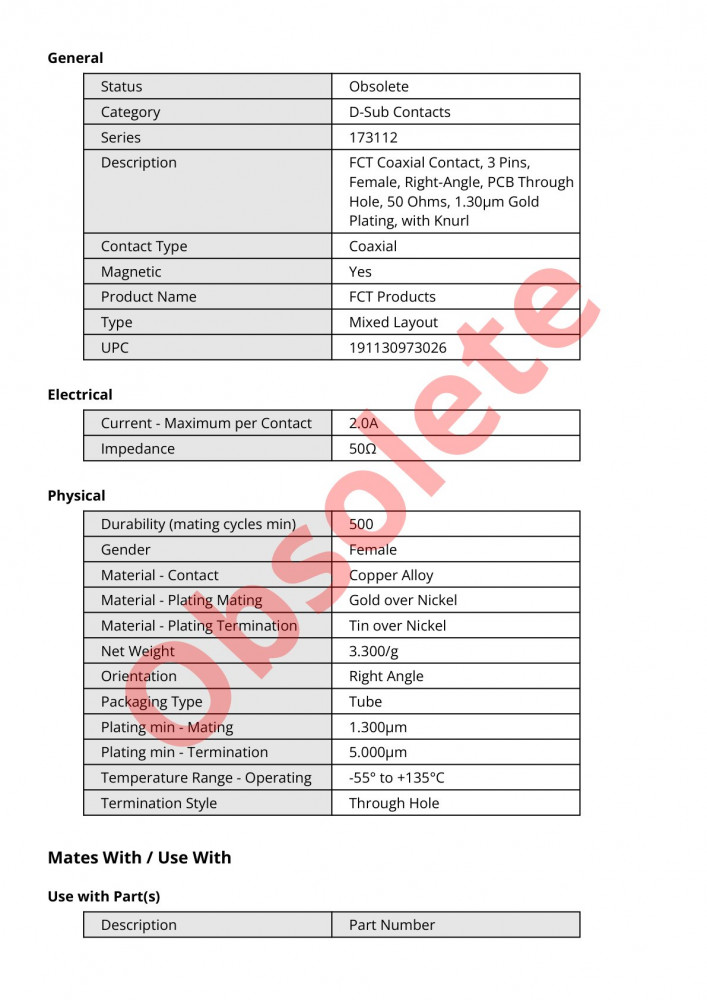 Product document image 2 for MOLEX 1731121198