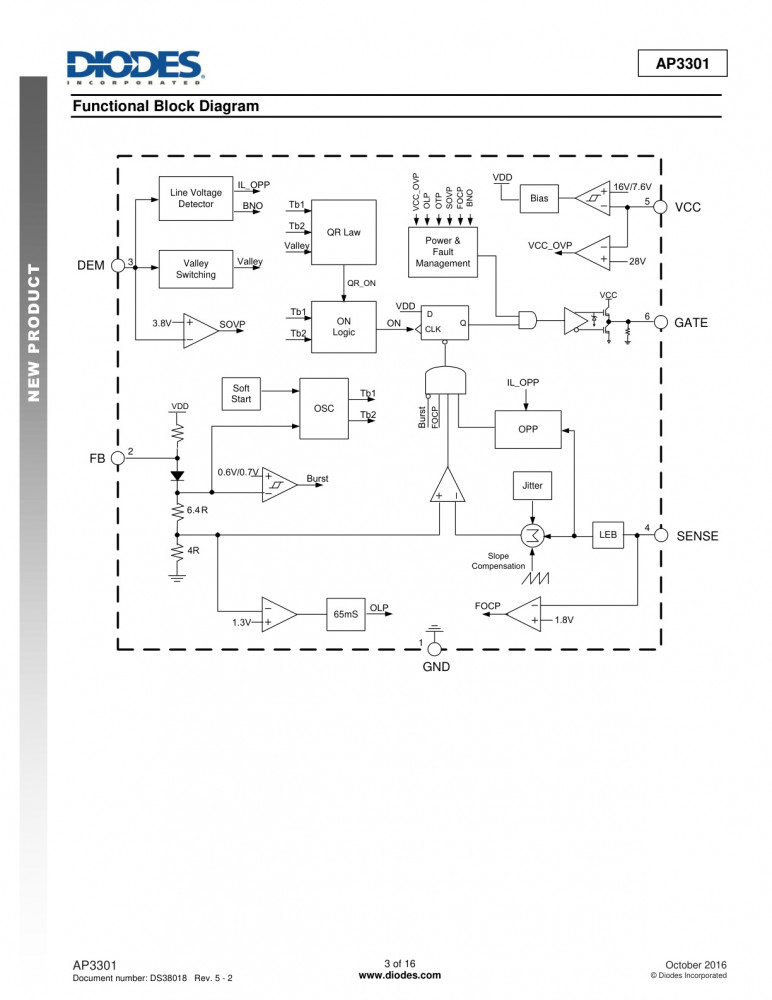 AP3301K6TR-G1 datasheet page 3