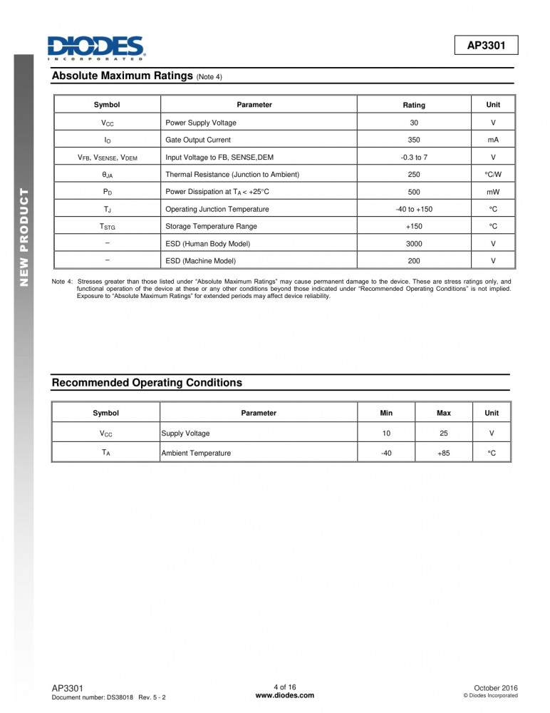 AP3301K6TR-G1 datasheet page 4
