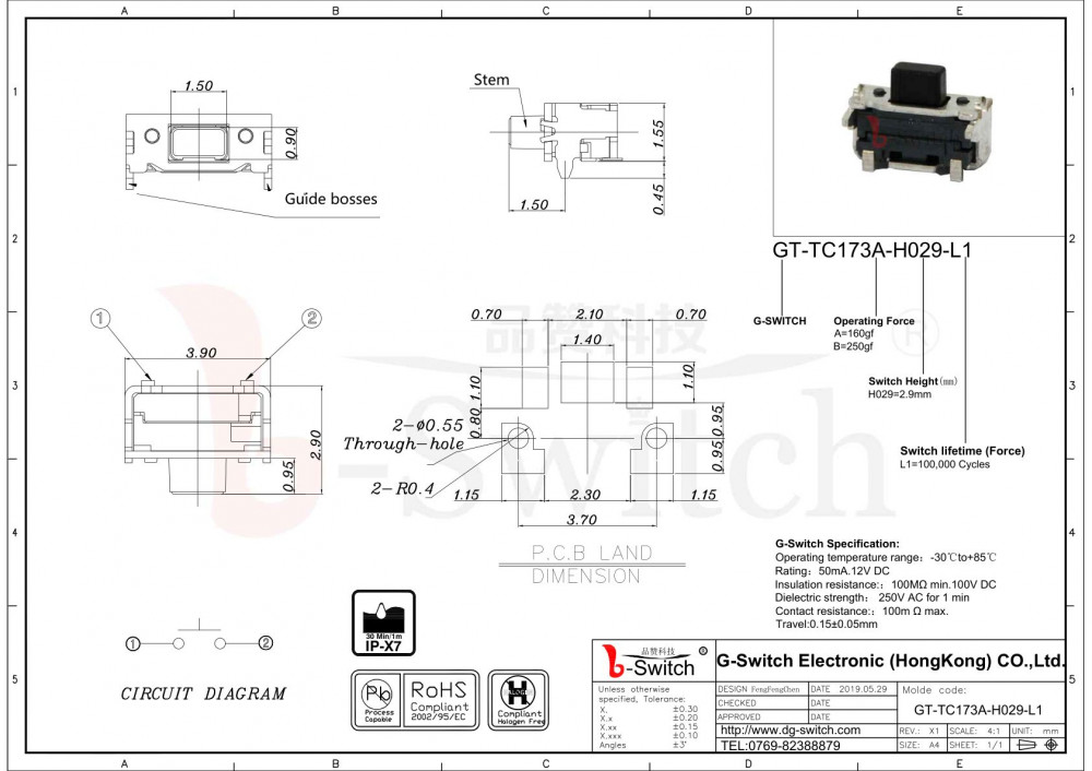 GT-TC173A-H029-L1 technical document