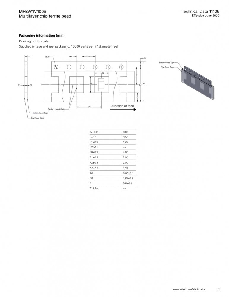 EATON MFBW1V1005 datasheet page 3