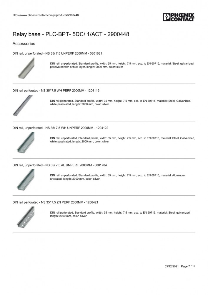 Phoenix Contact 2900448 technical document page 7