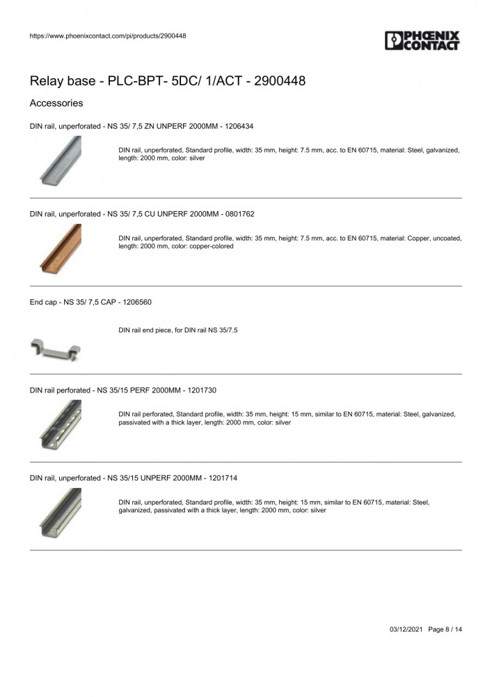Phoenix Contact 2900448 technical document page 8