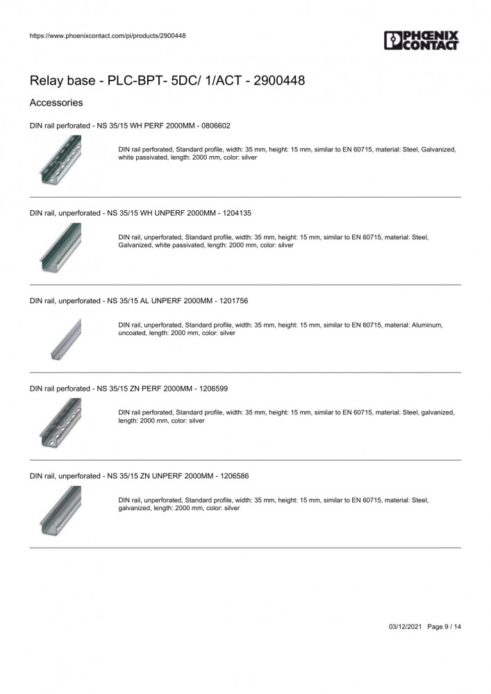 Phoenix Contact 2900448 technical document page 9