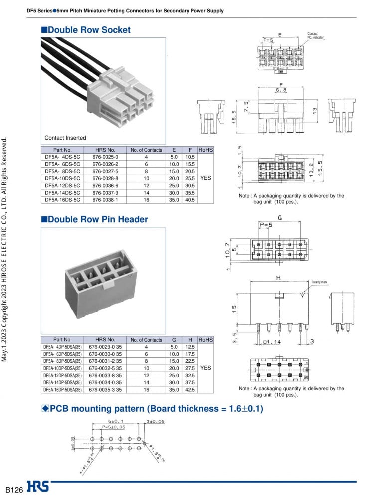 HRS DF5A series datasheet page 4