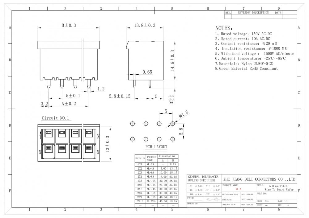 DLL connector drawing page 1
