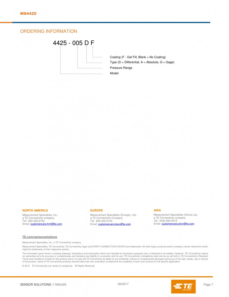 4425-100D technical document page 7