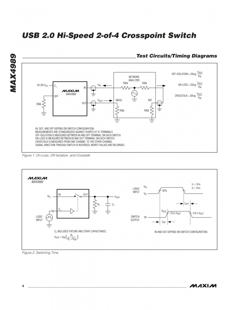 MAX4989 datasheet page 4