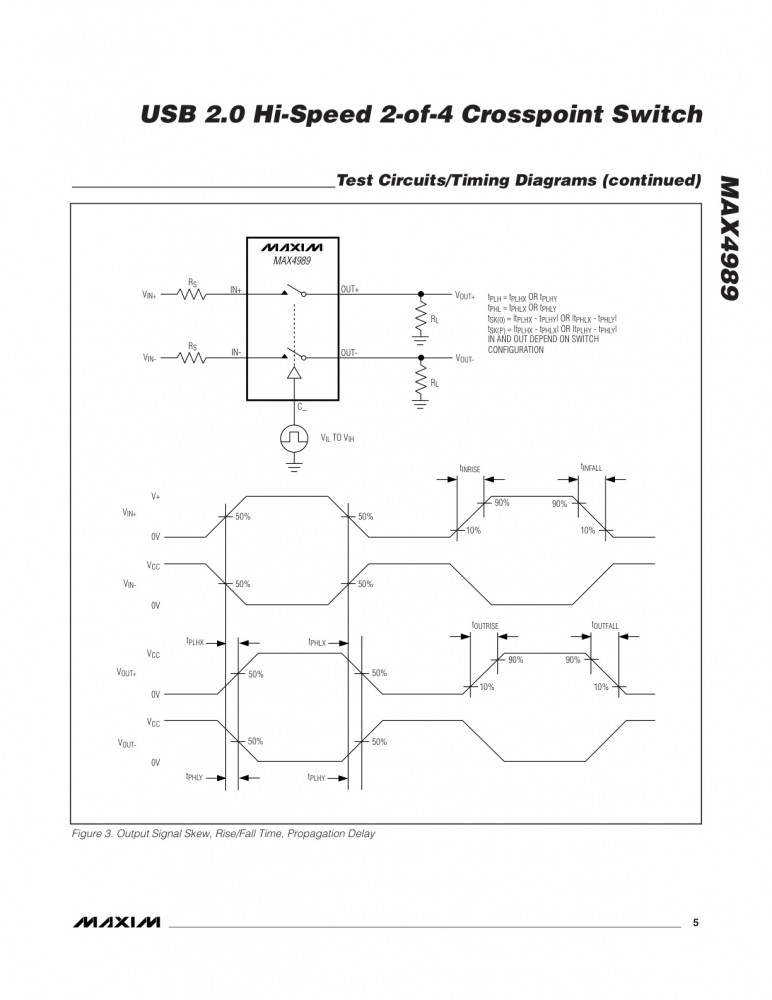 MAX4989 datasheet page 5