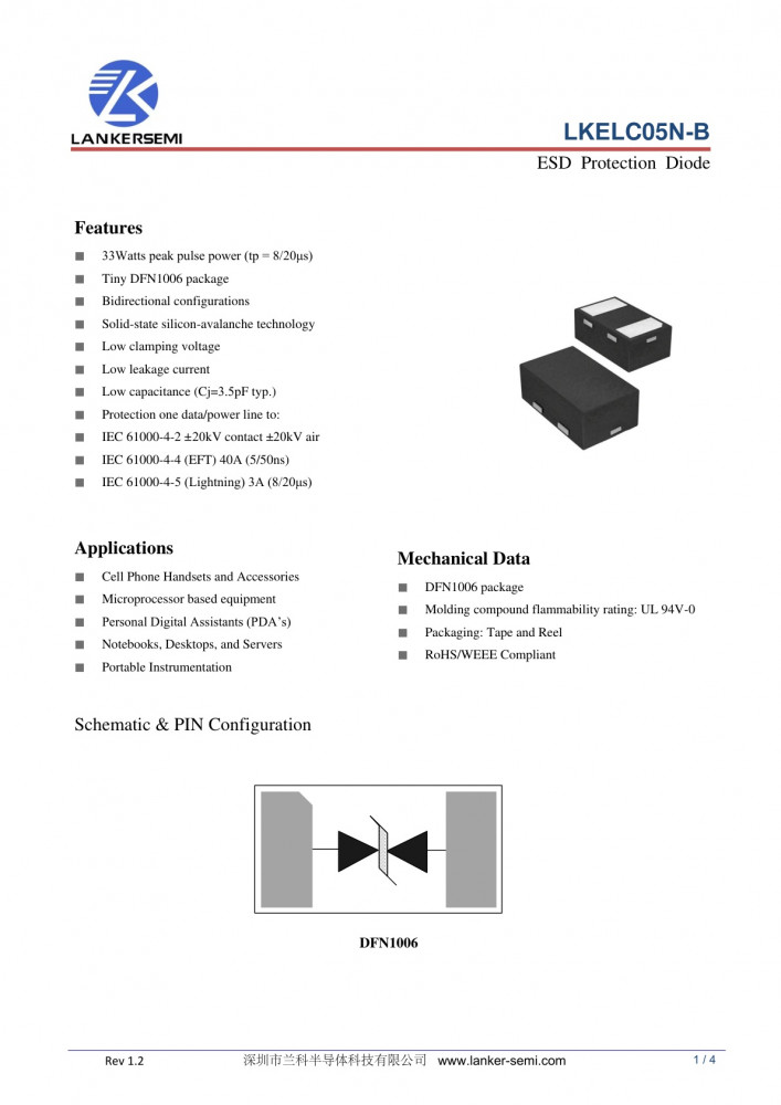 LKELC05N-B datasheet page 1