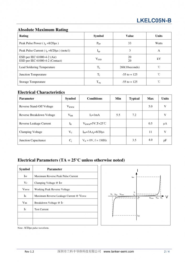LKELC05N-B datasheet page 2