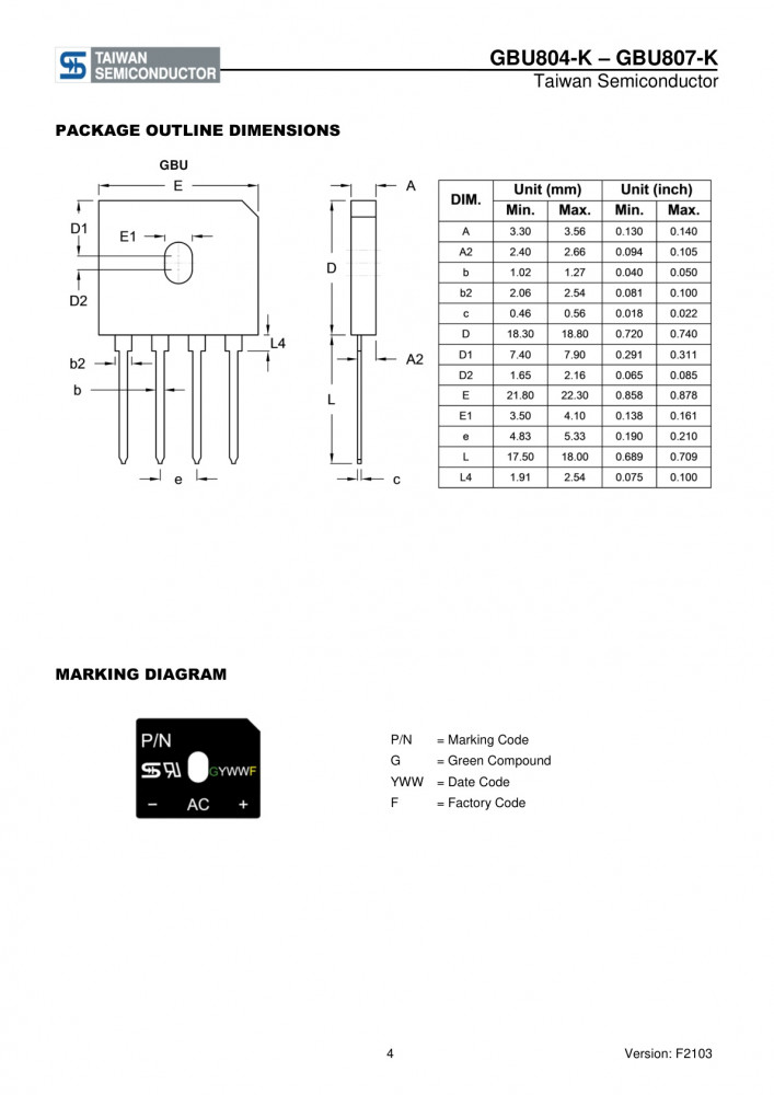 GBU804-K datasheet page 4