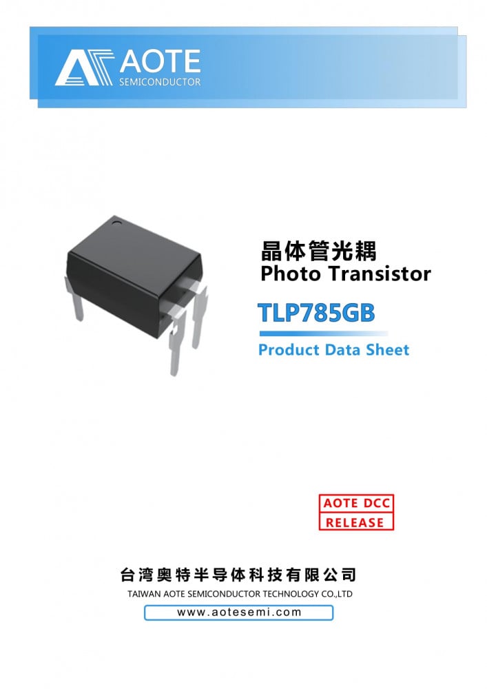 TLP785GB datasheet page 1