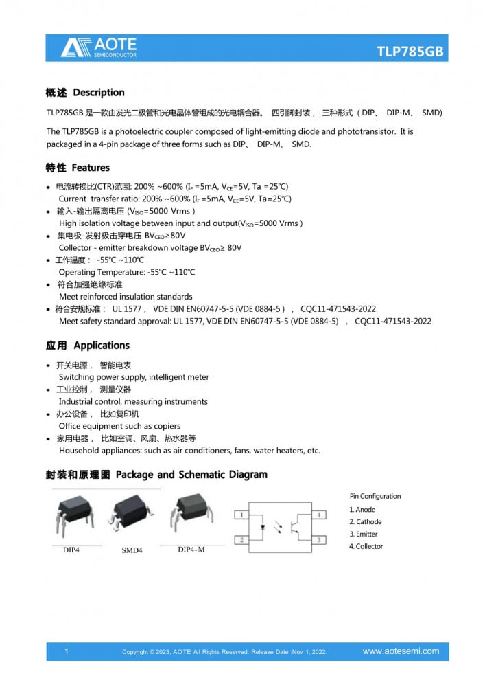 TLP785GB datasheet page 2