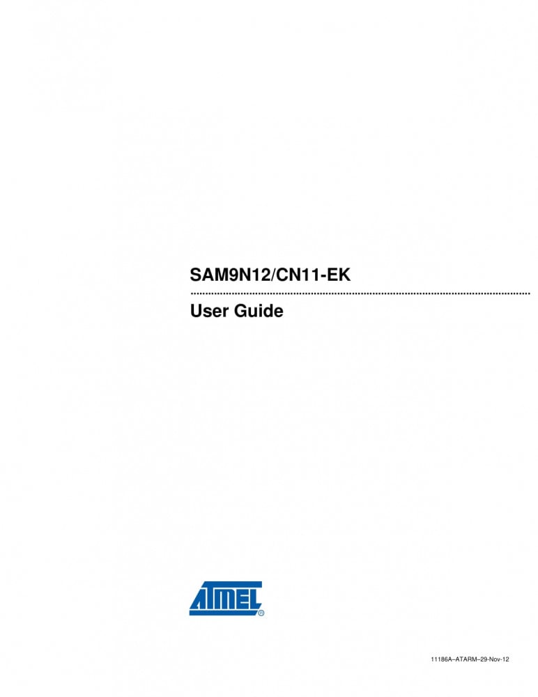 AT91SAM9N12-EK user guide page 1