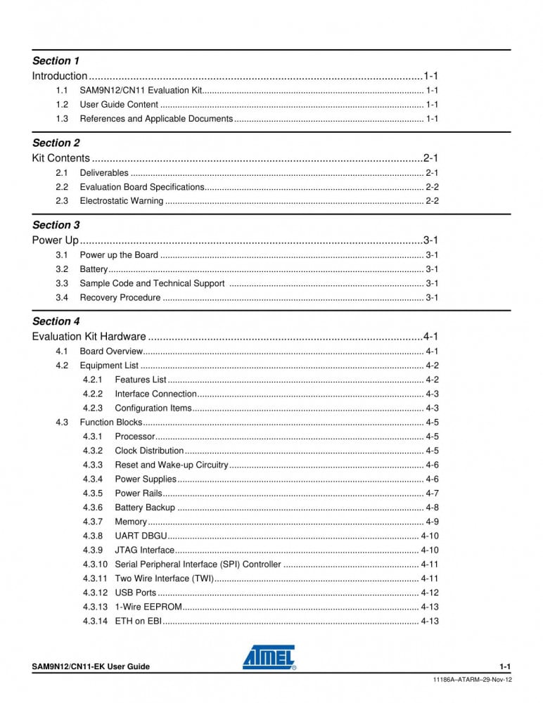 AT91SAM9N12-EK user guide page 2