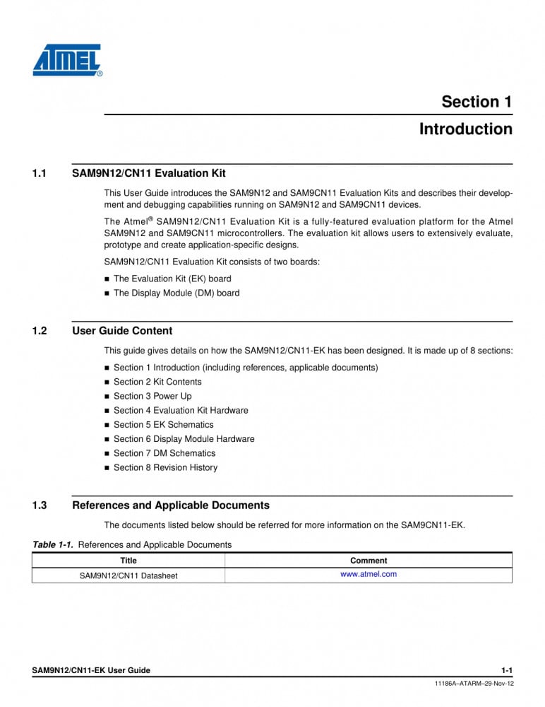 AT91SAM9N12-EK user guide page 5