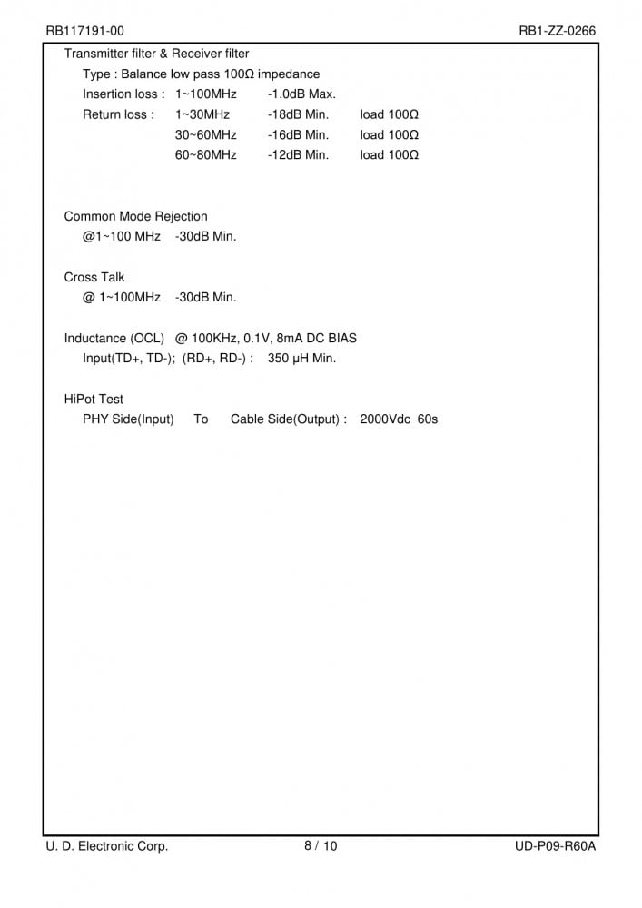 RB1-ZZ-0266 specification page 10