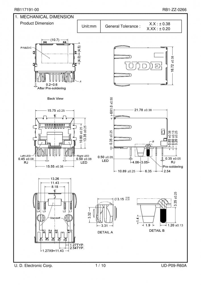 RB1-ZZ-0266 specification page 3