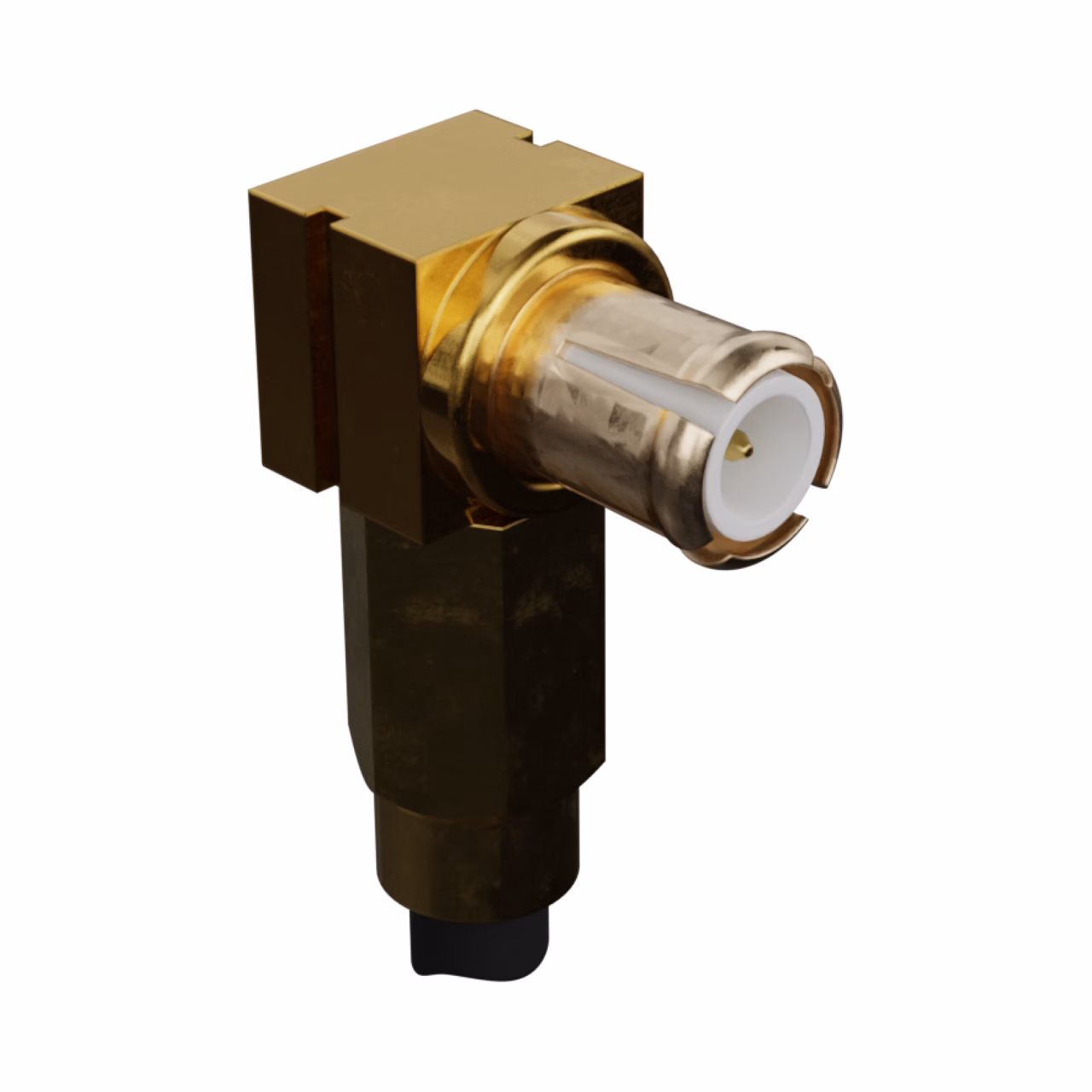 MCX Plug, Right-Angle, Crimp, RG-174, RG-188 and RG-316 Cable, Die Cast Body, Gold (Au) Plated, Bag, 50 Ohms for sale