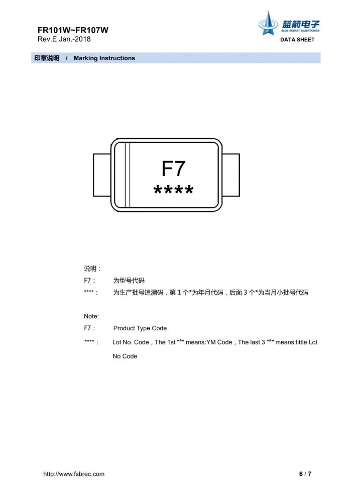 FR103W datasheet page 6