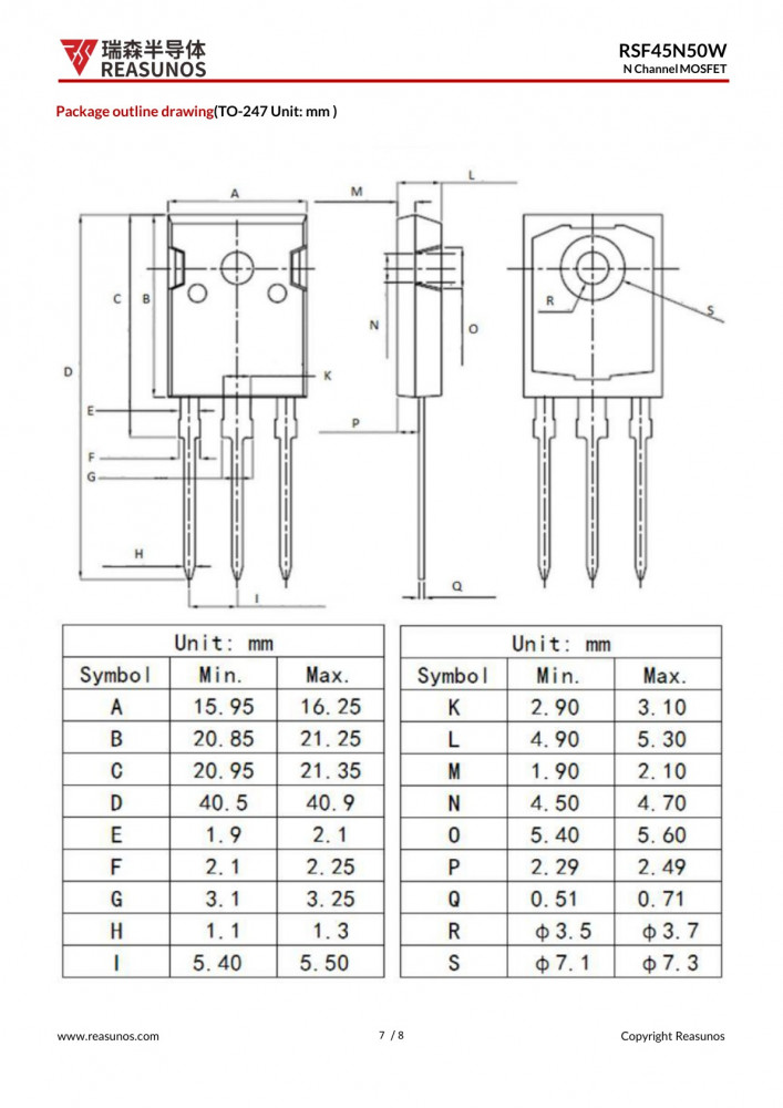 RSF45N50W datasheet page 7