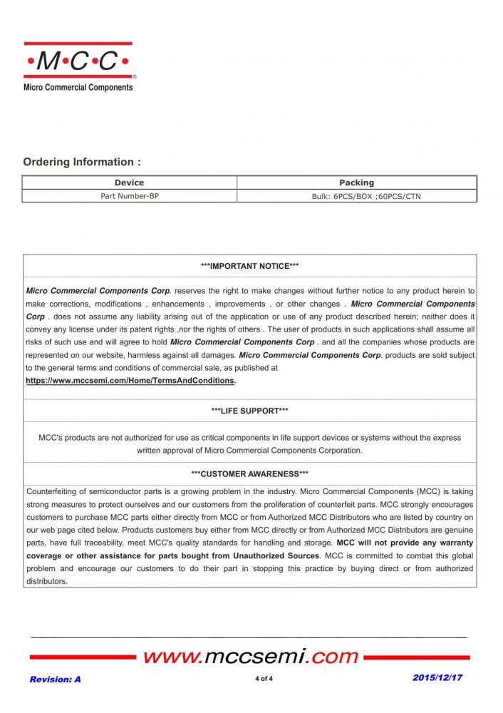 MD160S16M5-BP datasheet page 4