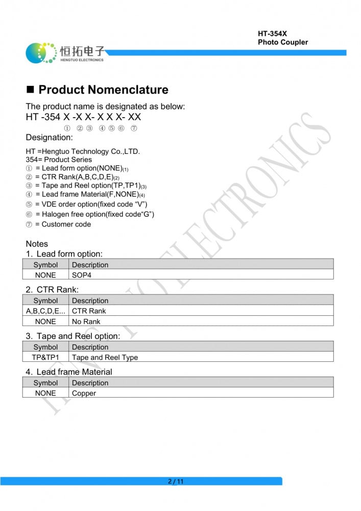 HT-354-ATP1 datasheet page 3