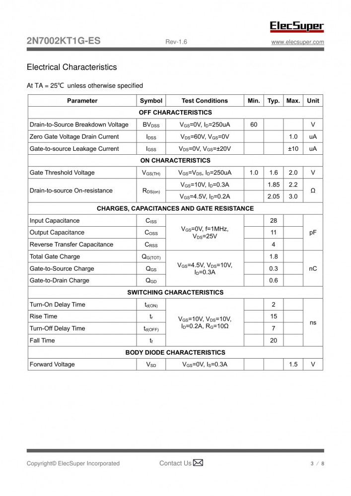 2N7002KT1G-ES datasheet page 3