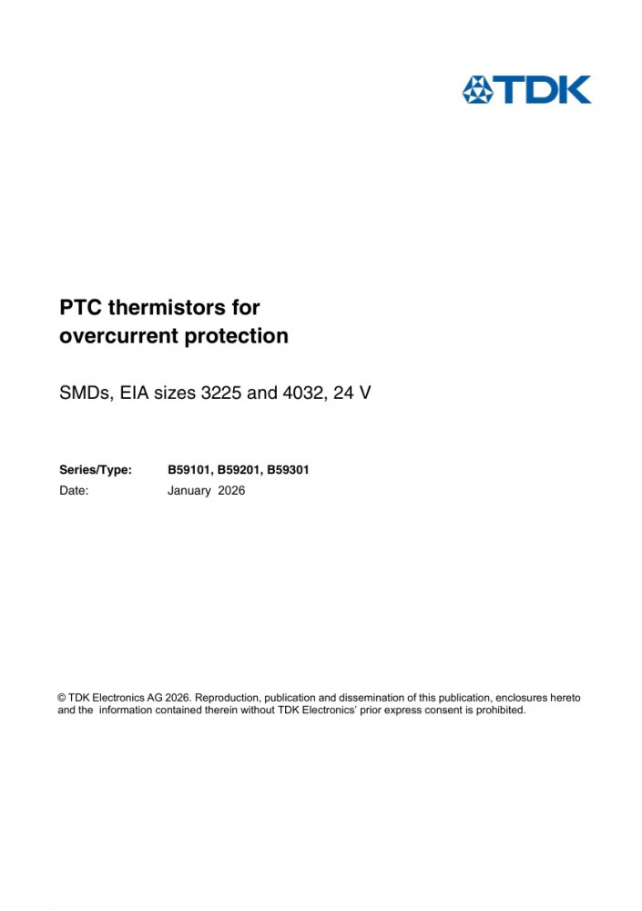 Datasheet page 1