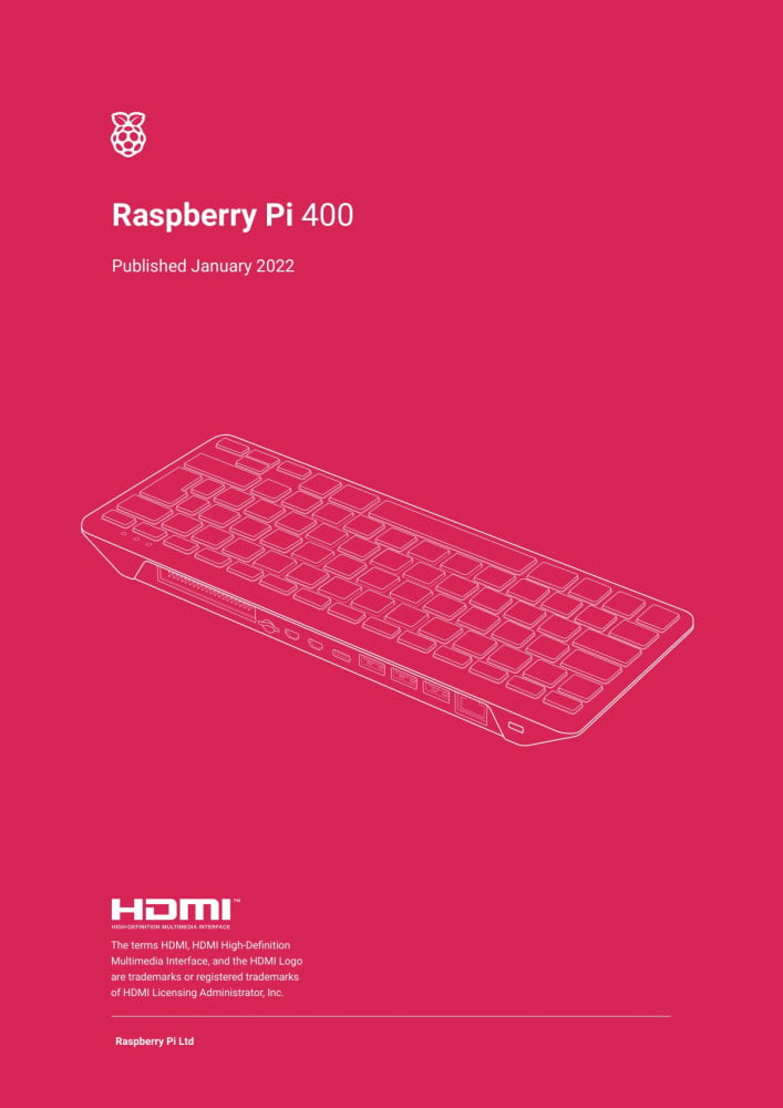 Raspberry Pi 400 document page 1