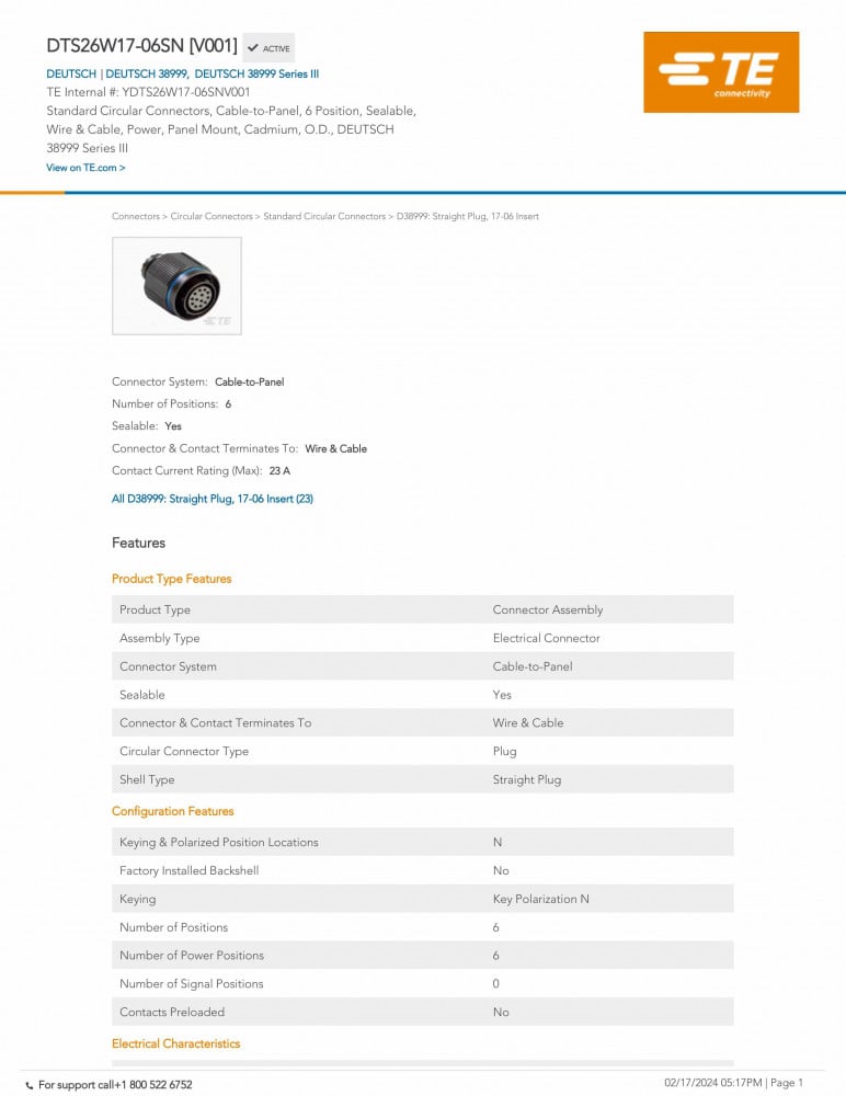 M39029/31-228 technical document page 1