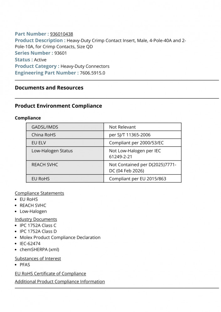 Product document page 1