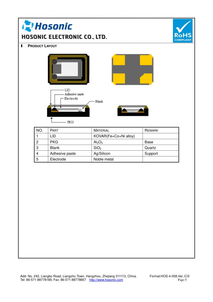 HOSONIC E5SB8E0000000E specification page 5