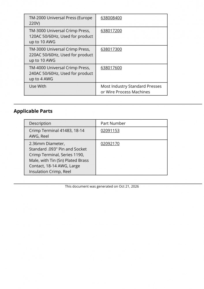 Molex 638933000 document image, page 3