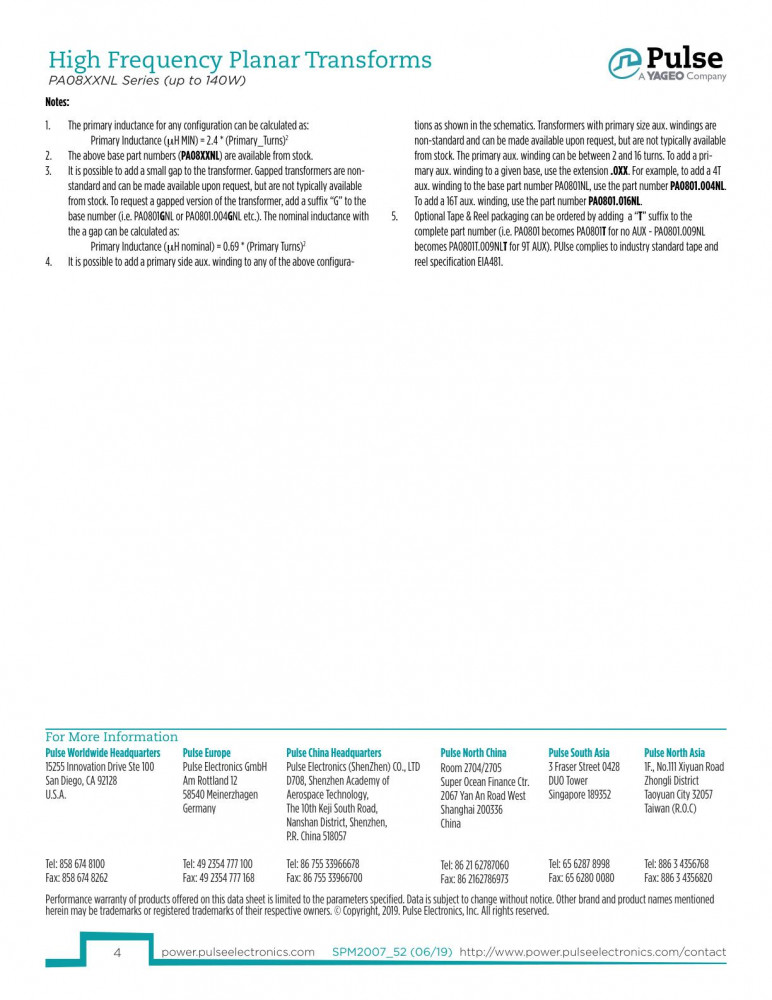PA0803NL datasheet page 4