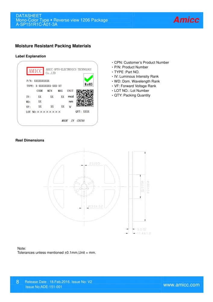 A-SP151R1C-A01-3A datasheet page 8