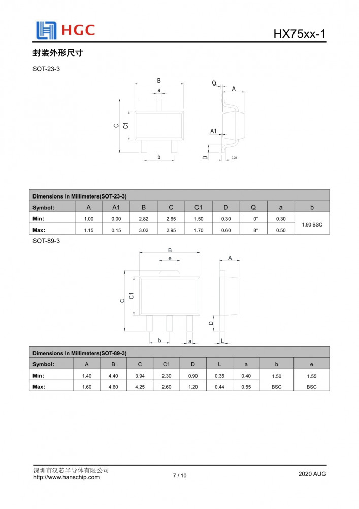 HX7530-1 datasheet page 7
