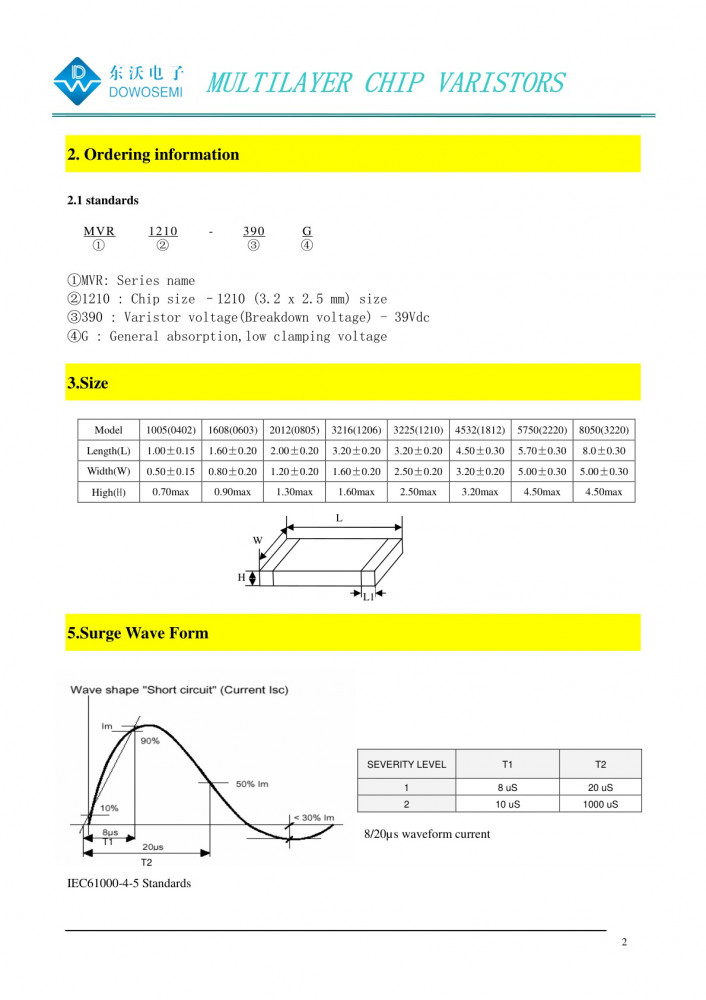 MVR1210-390G datasheet page 2