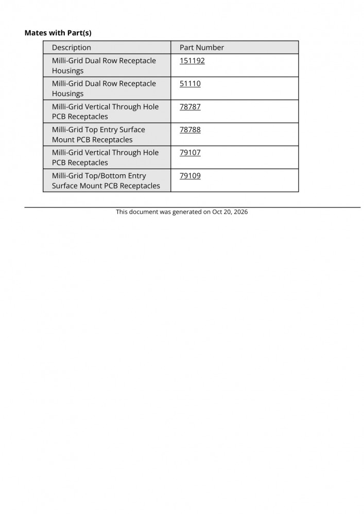 MOLEX 151117 product specification page 4