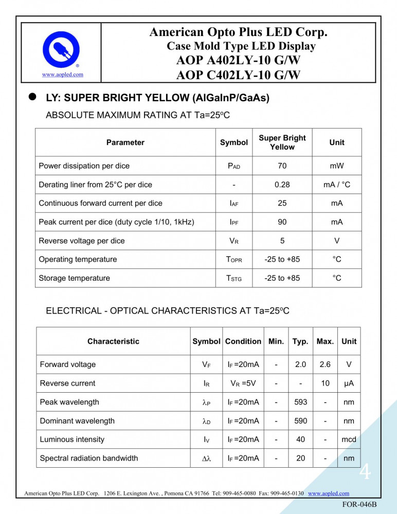 C402LY-10 datasheet page 4