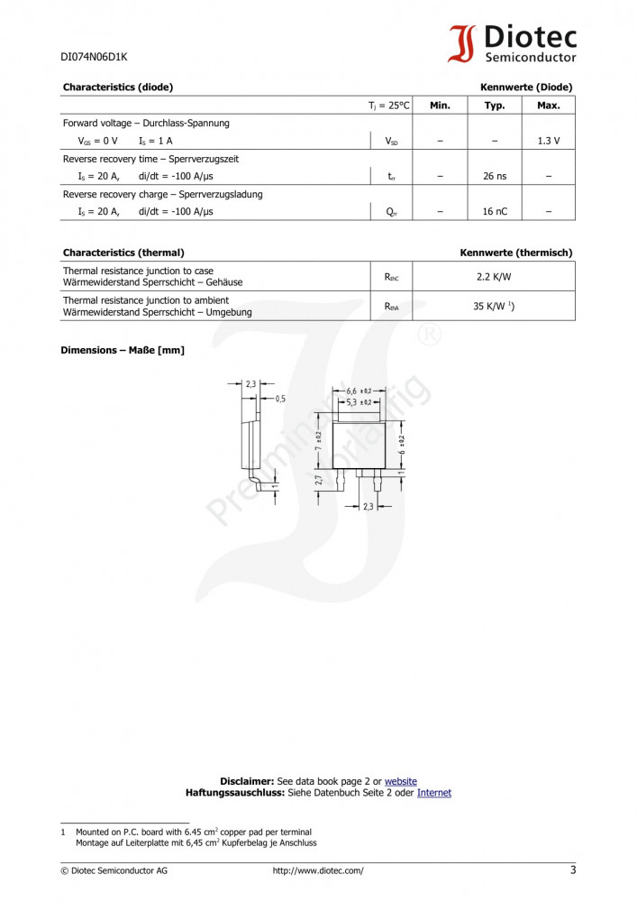 DIOTEC DI074N06D1K datasheet page 3