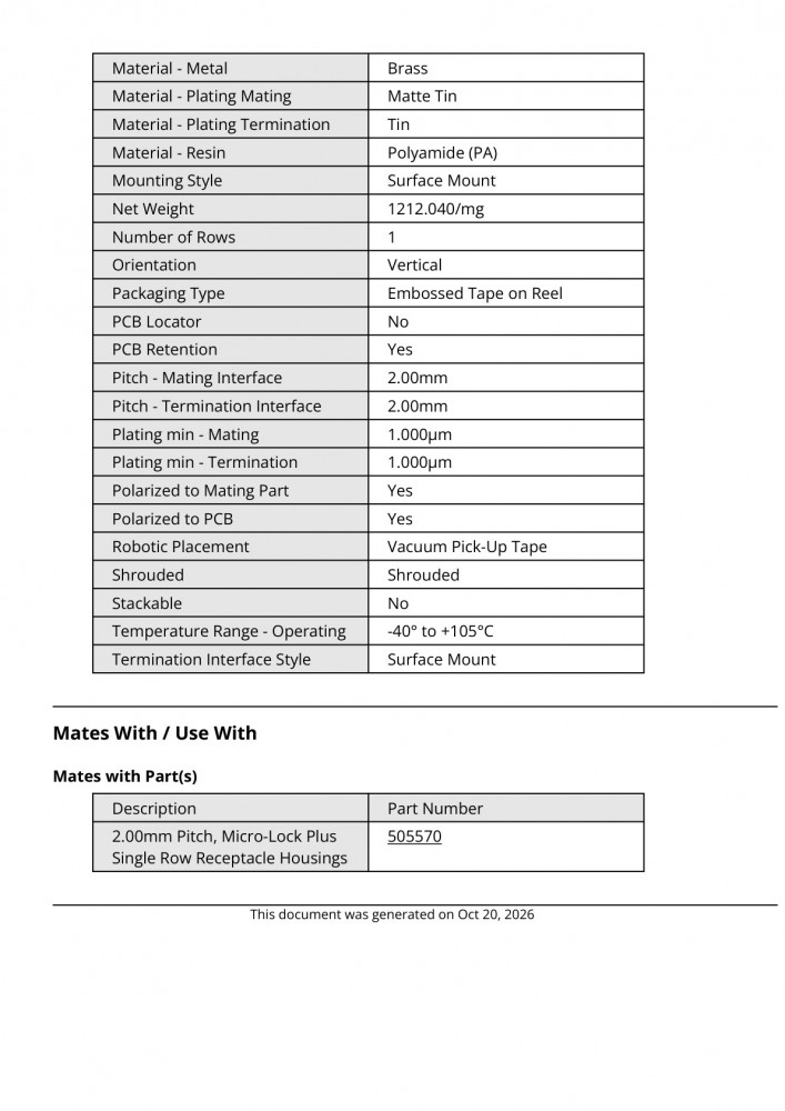 MOLEX 5055751280 technical document image 3