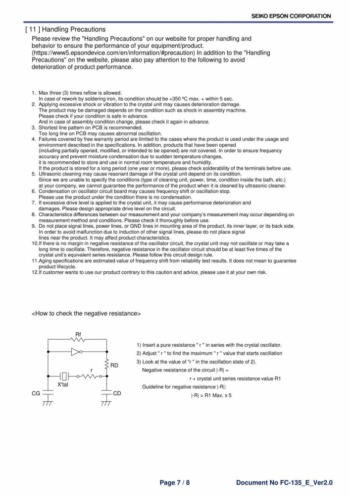 EPSON FC-135 datasheet page 7