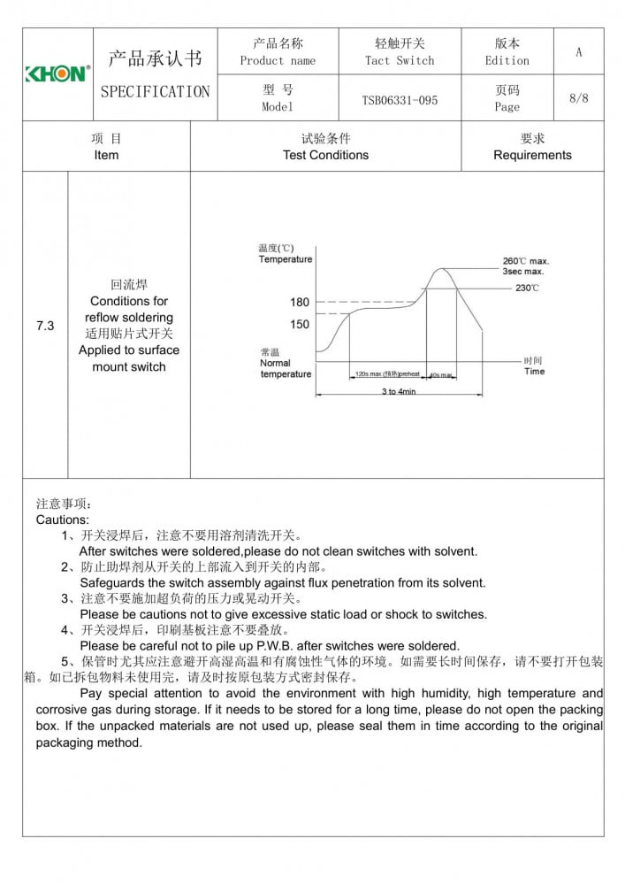 KHON TSB06331 specification page 9