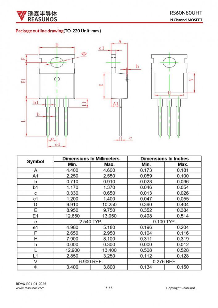 RS60N80UHT datasheet page 7