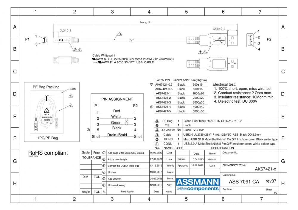 AK67421-0.5 drawing sheet 1