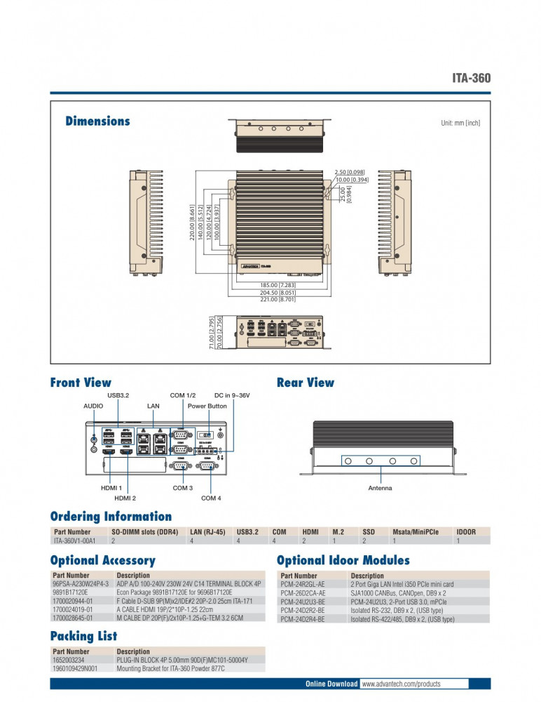 ITA-360 technical document page 2
